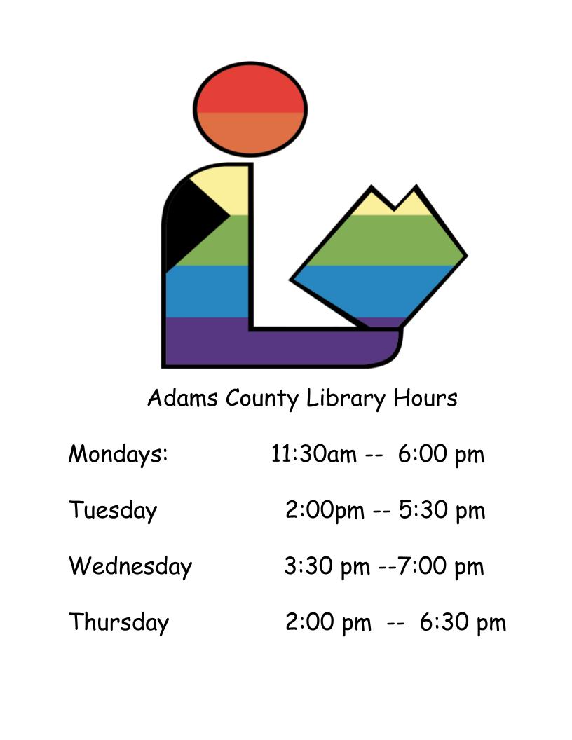 Hours of Operation/Staff | Adams County Library